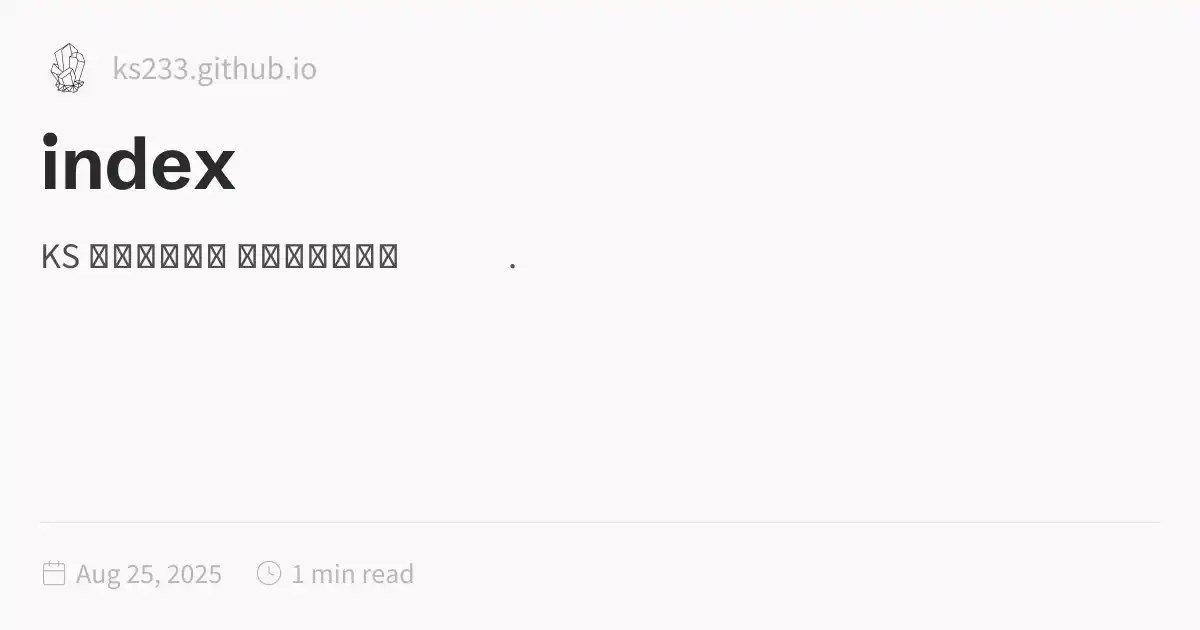 index [ks233.github.io]